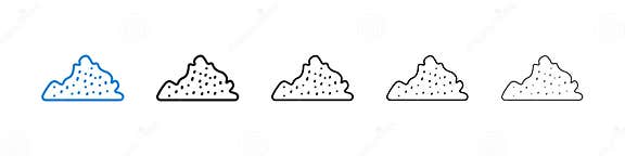 Mound Icon Isolated on White Background Stock Vector - Illustration of ...