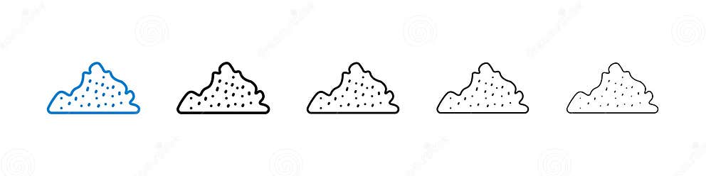 Mound Icon Isolated on White Background Stock Vector - Illustration of ...