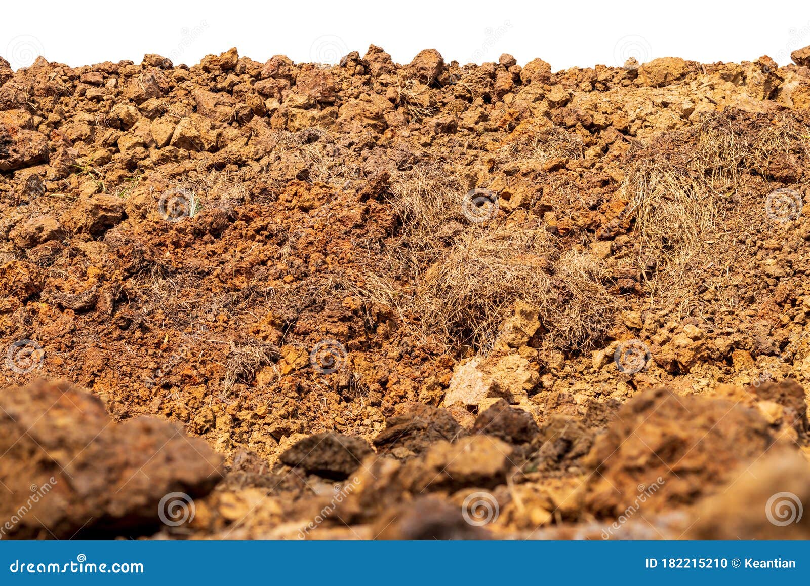 Mound Pile of Soil Mixed with Hay Stock Photo - Image of mineral ...