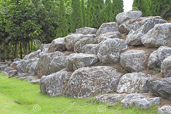 Mound rock stock photo. Image of nature, green, material - 26068640