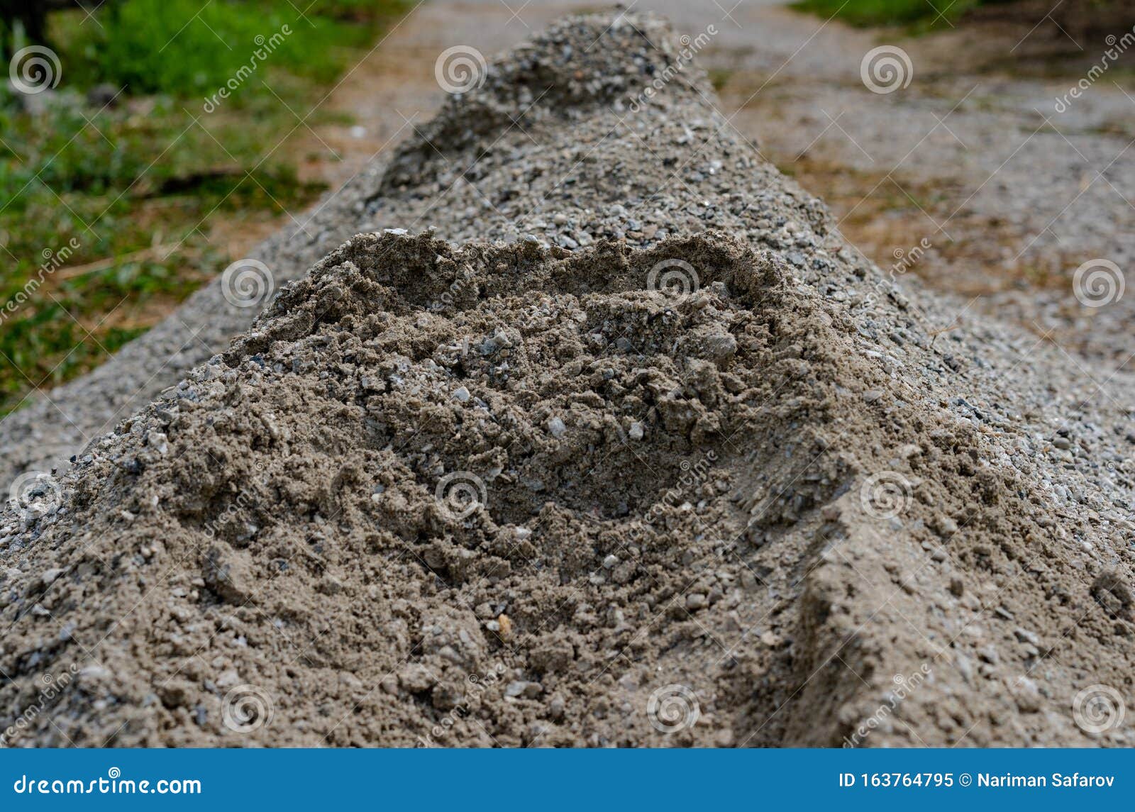 A Mound of Sand As a Texture and Background Stock Image - Image of ...