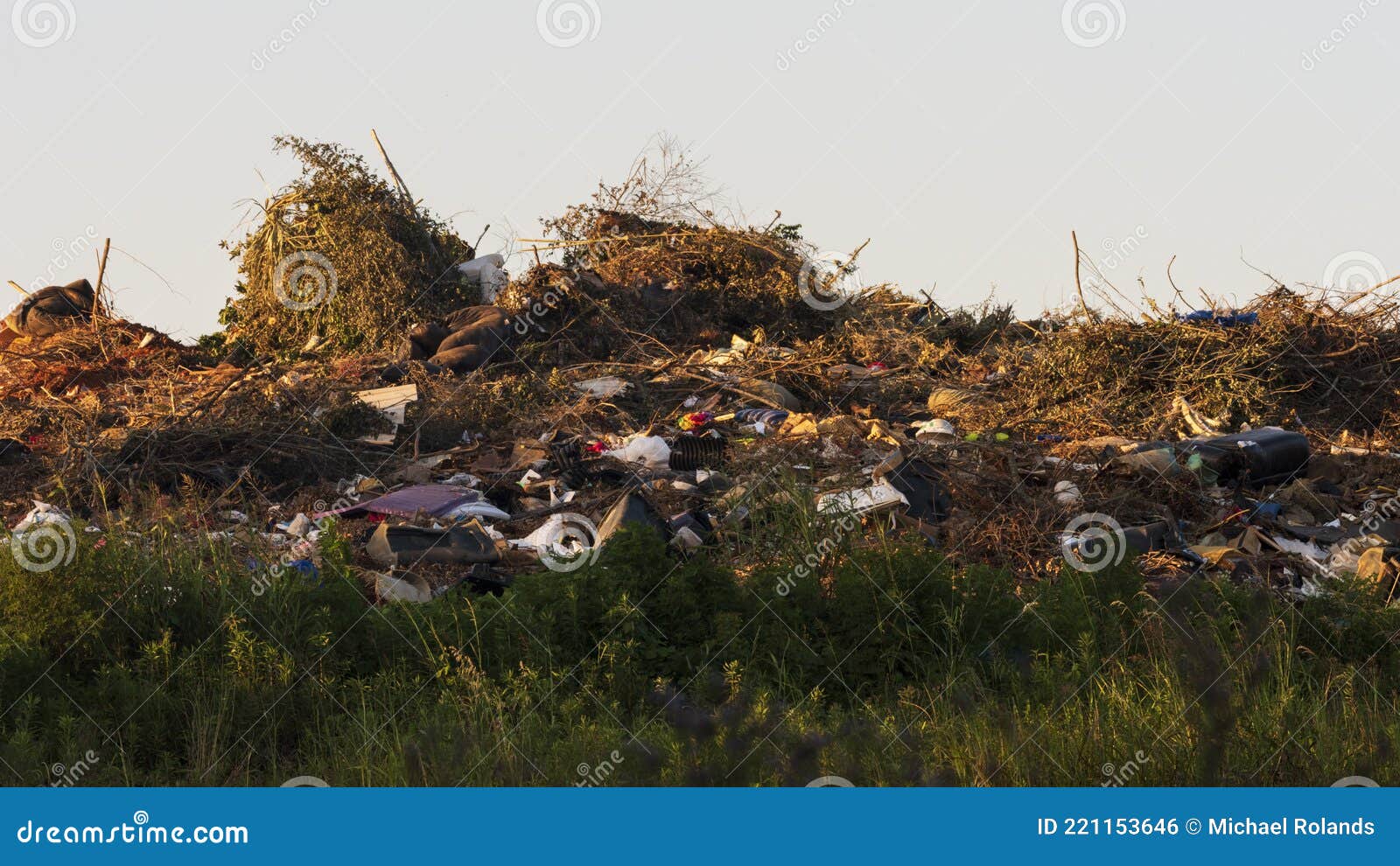 Garbage Creates Artificial Hill Stock Photo - Image of outdoors ...