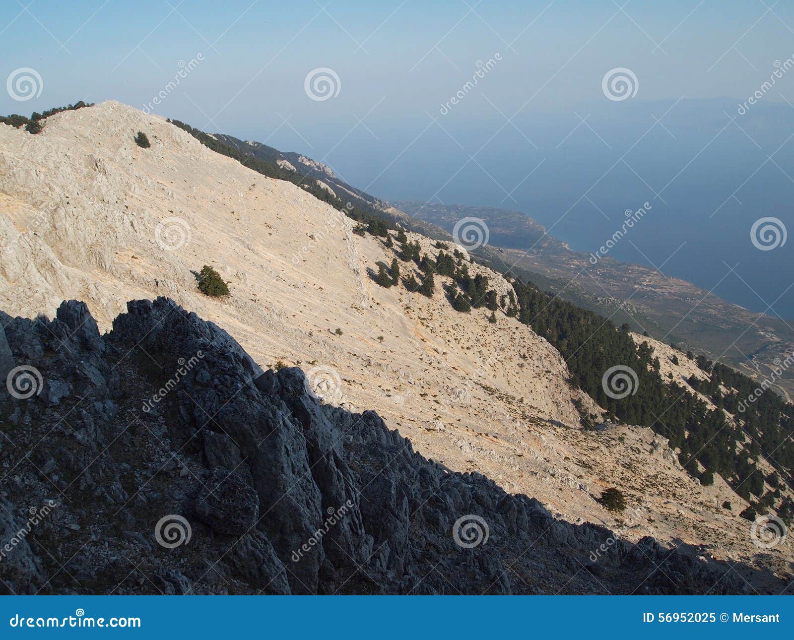 Mount Ainos stock image. Image of plants, travel, mountain - 56952025