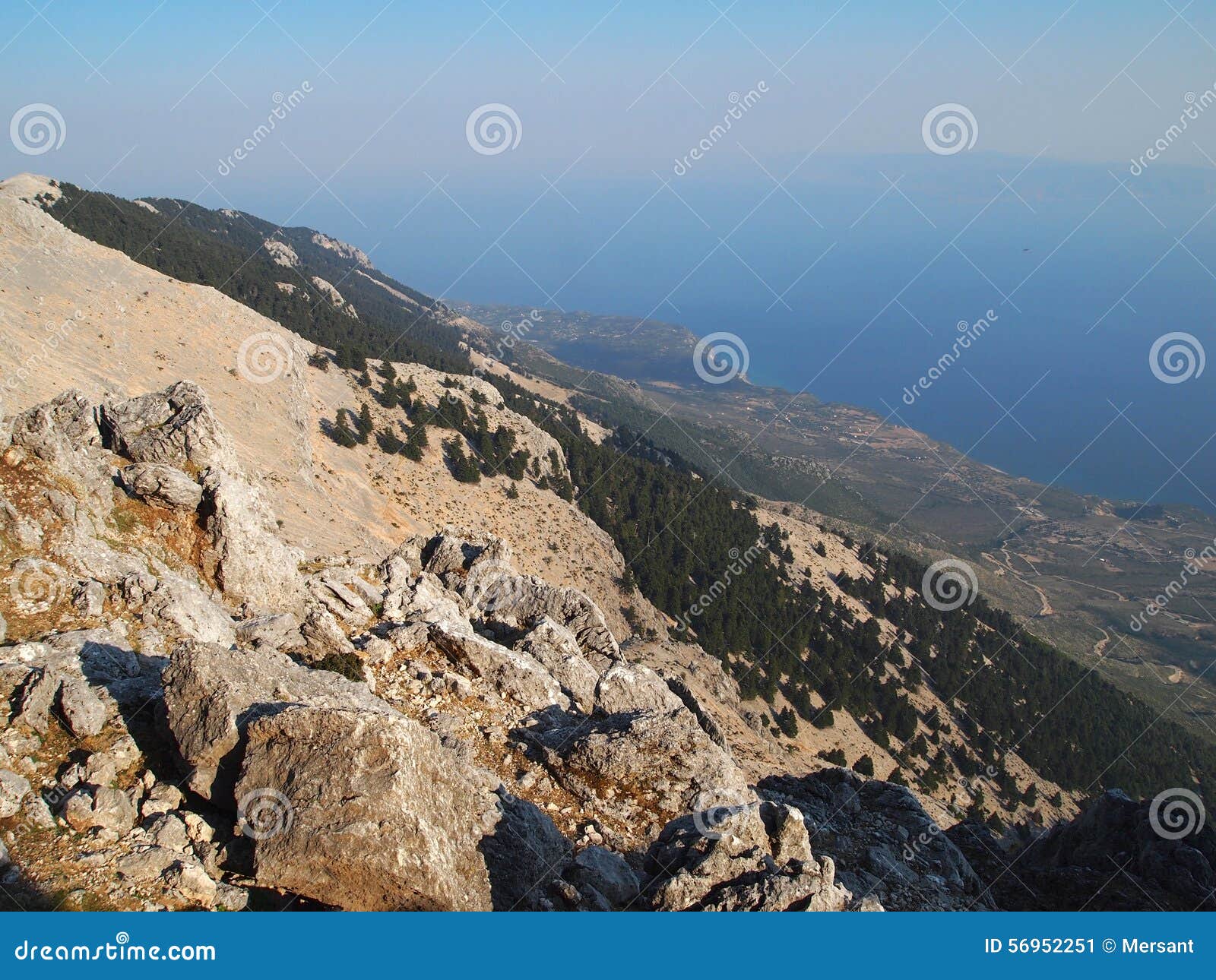 Mount Ainos stock image. Image of stones, greece, active - 56952251