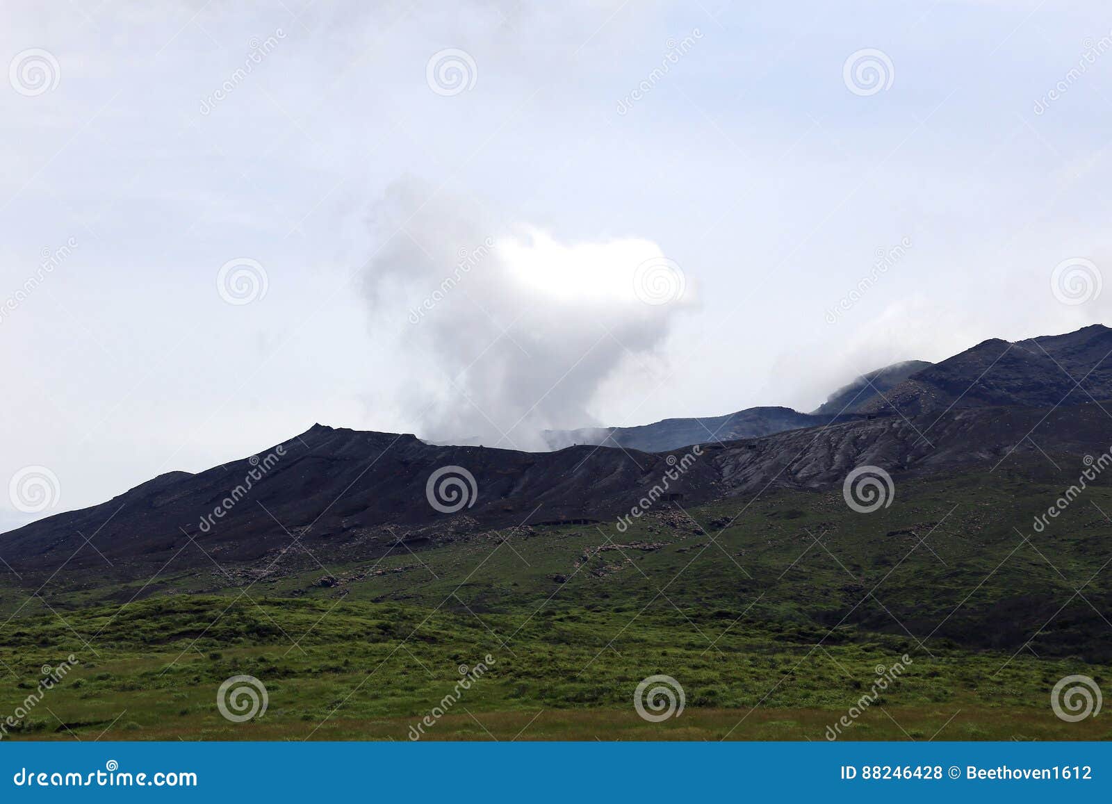 Mount Aso stock photo. Image of eruption, kyushu, exploration - 88246428
