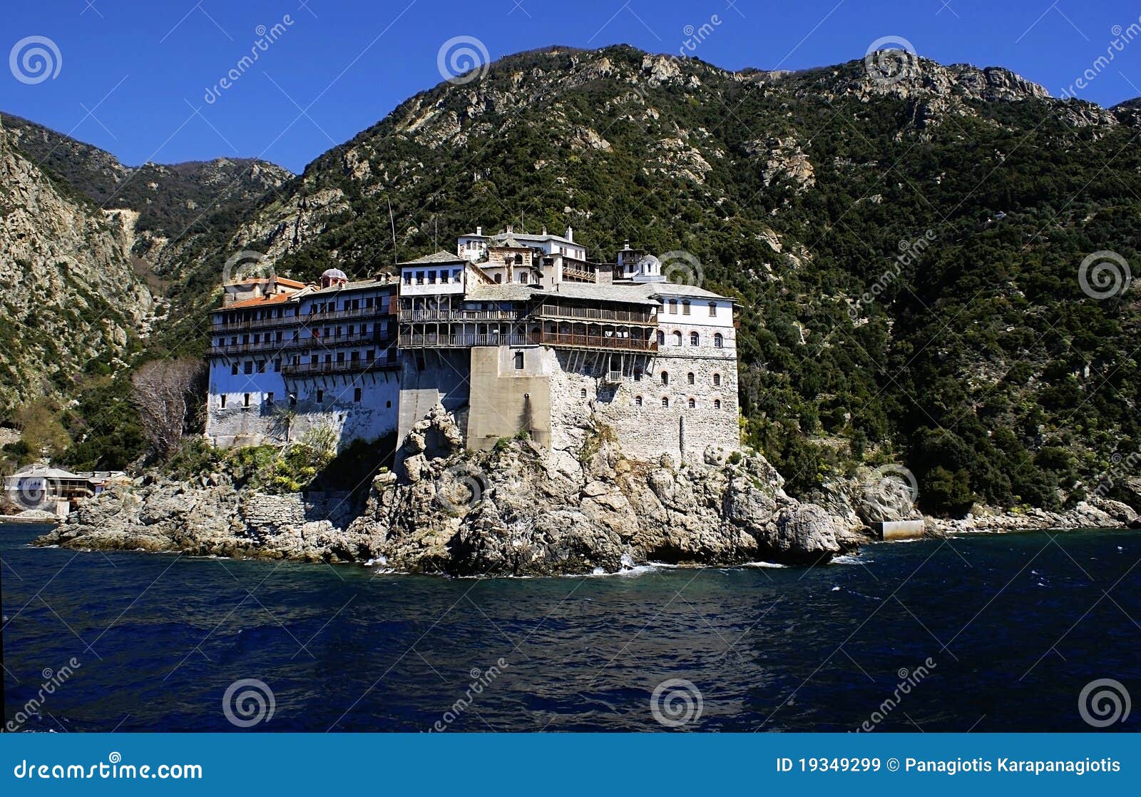 Mount Athos in Greece stock image. Image of greek, grigorios - 19349299