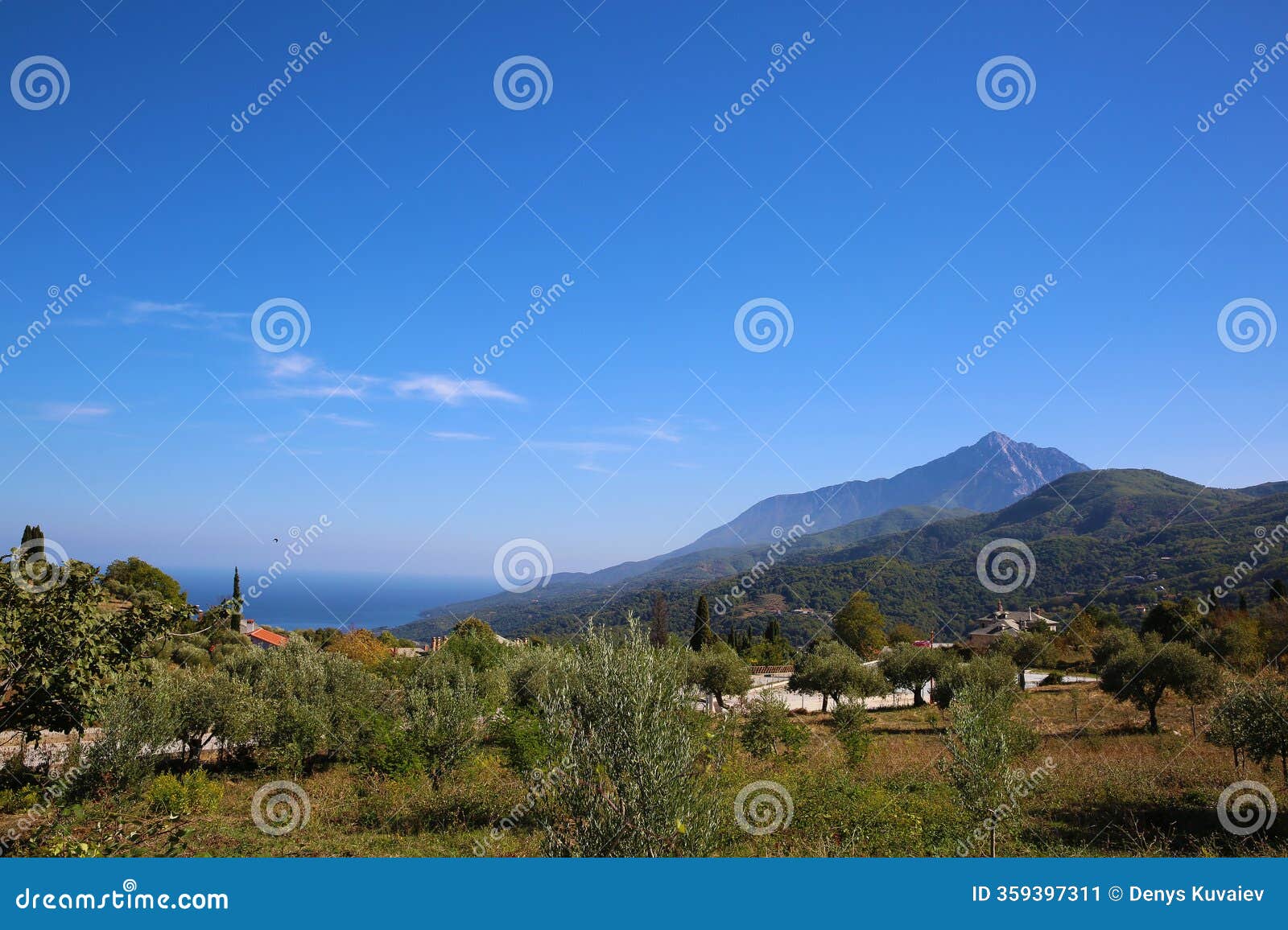 Mount Athos - Mountain on the Athos Peninsula in Northeastern Greece ...