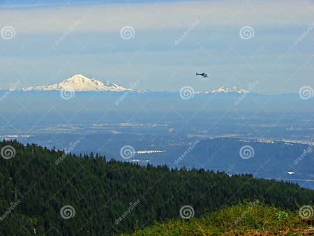 Mount Baker View, Vancouver Stock Image - Image of water, washington ...