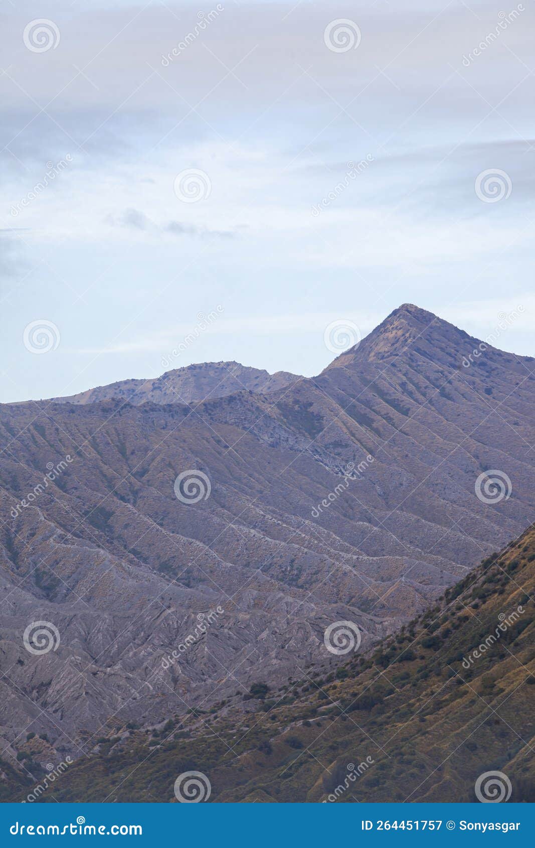 Mount Batok and Mount Widodaren in the Bromo Mountain Complex, East ...