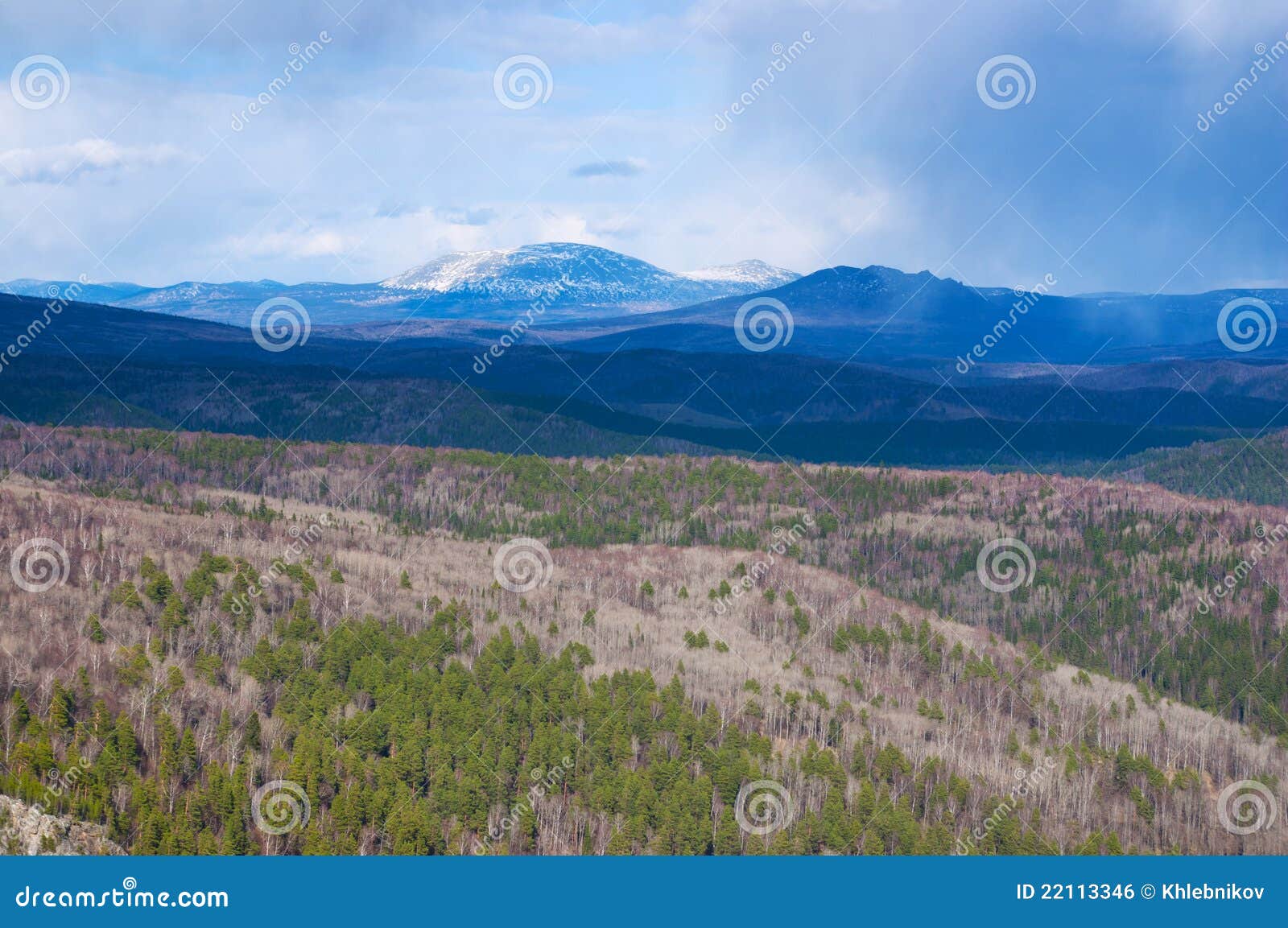 Mount Big Yamantau stock photo. Image of clouds, green - 22113346
