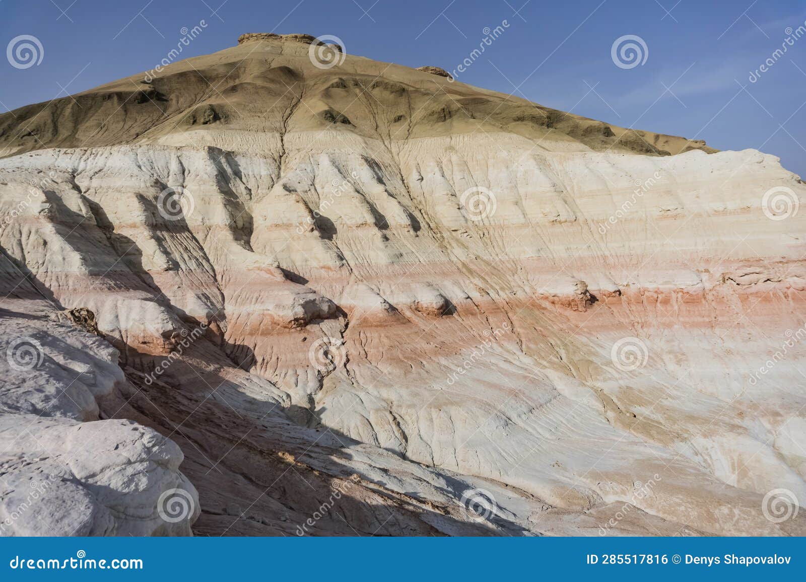 Mount Bokty Consisting of Different Layers of Limestone and Other ...