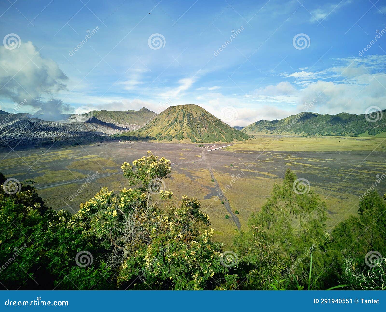 Mount Bromo the Active Volcano in East Java, Indonesia. Stock Image ...