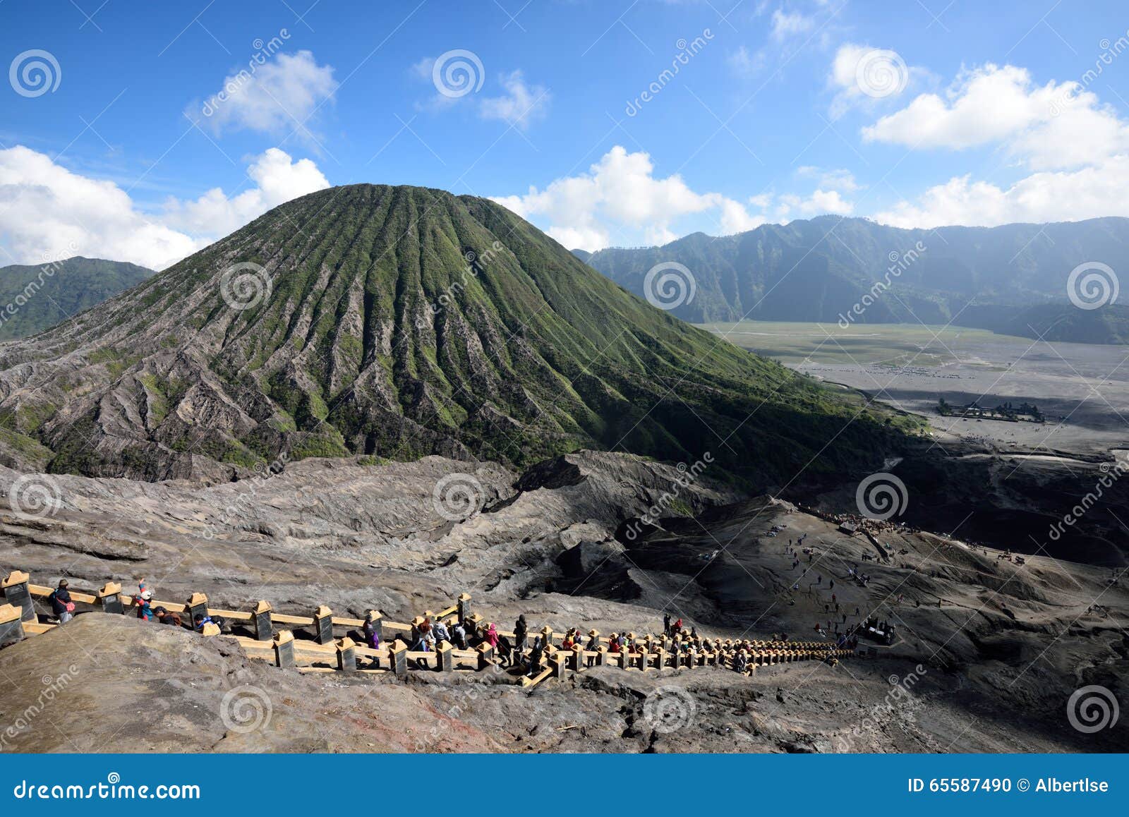 Mount Bromo, Indonesia stock photo. Image of volcano - 65587490