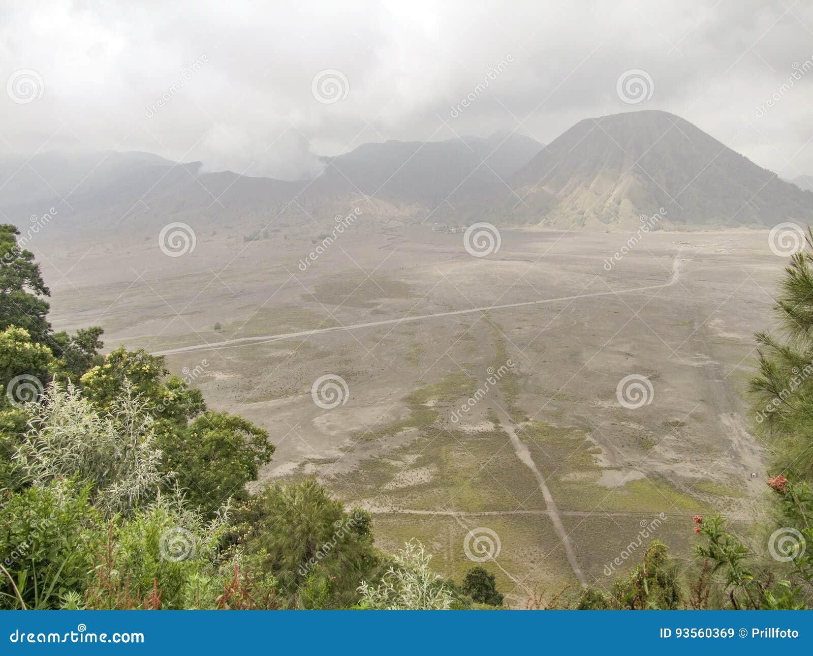 Mount Bromo in Java stock image. Image of bromo, deserted - 93560369