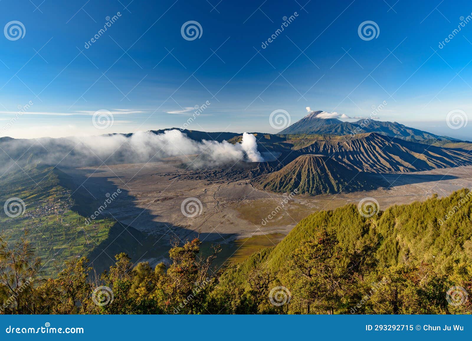Mount Bromo, the Most Famous Volcano in Indonesia Stock Image - Image ...