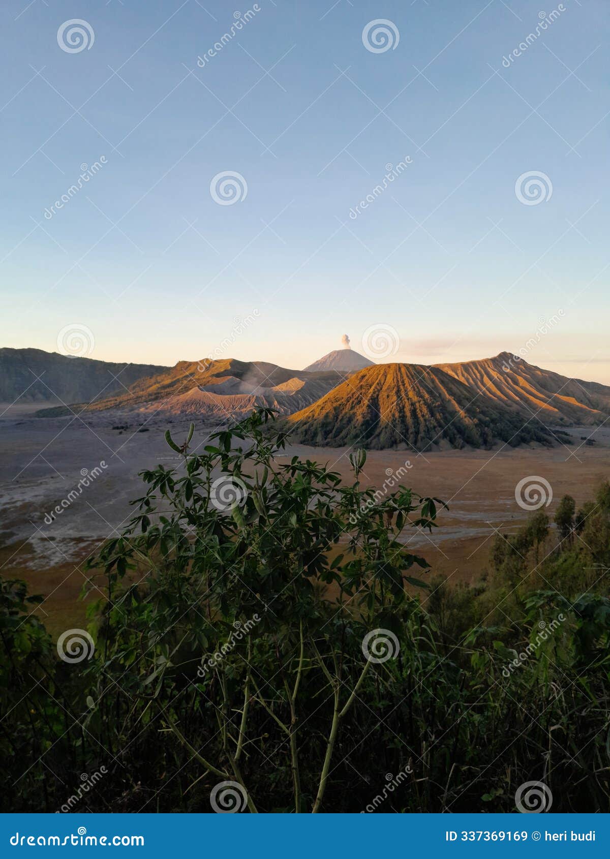 Mount Bromo sunrise stock image. Image of mount, bromo - 337369169