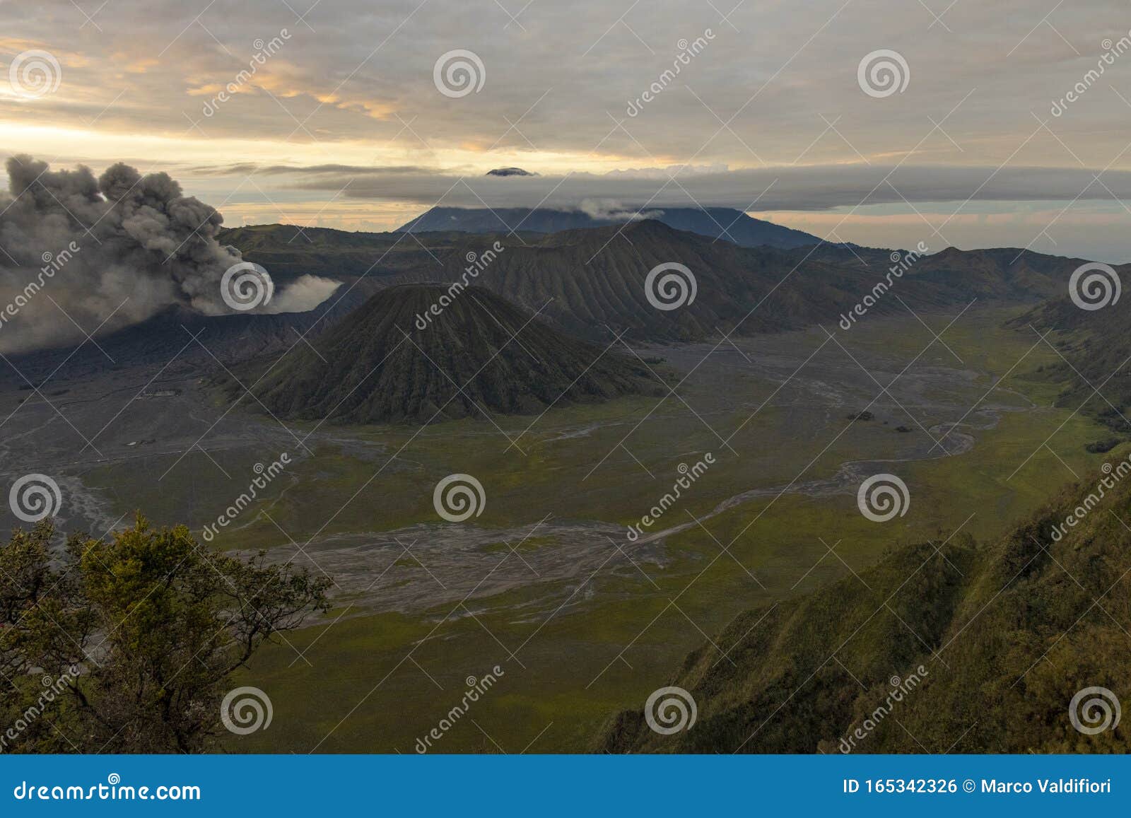 Mount Bromo Volcano Eruption Stock Photo - Image of extreme, active ...