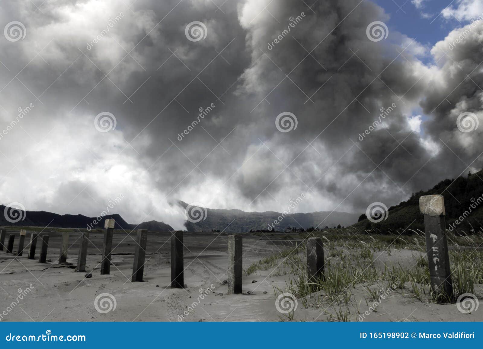 Mount Bromo Volcano Eruption Stock Photo - Image of caldera, crater ...