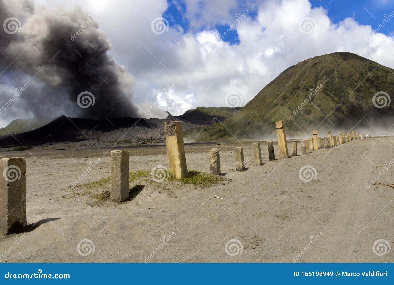 Mount Bromo Volcano Eruption Stock Image - Image of active, volcano ...