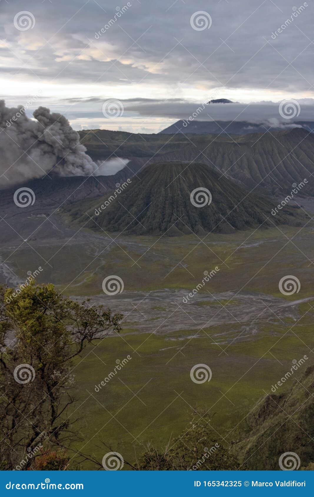 Mount Bromo Volcano Eruption Stock Image - Image of cloud, climbing ...