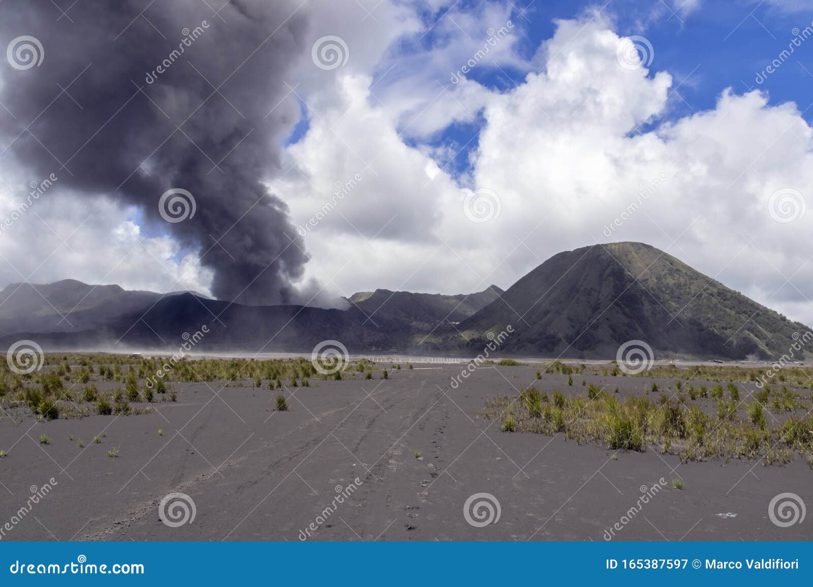 Mount Bromo Volcano Eruption Stock Image - Image of expedition, volcano ...
