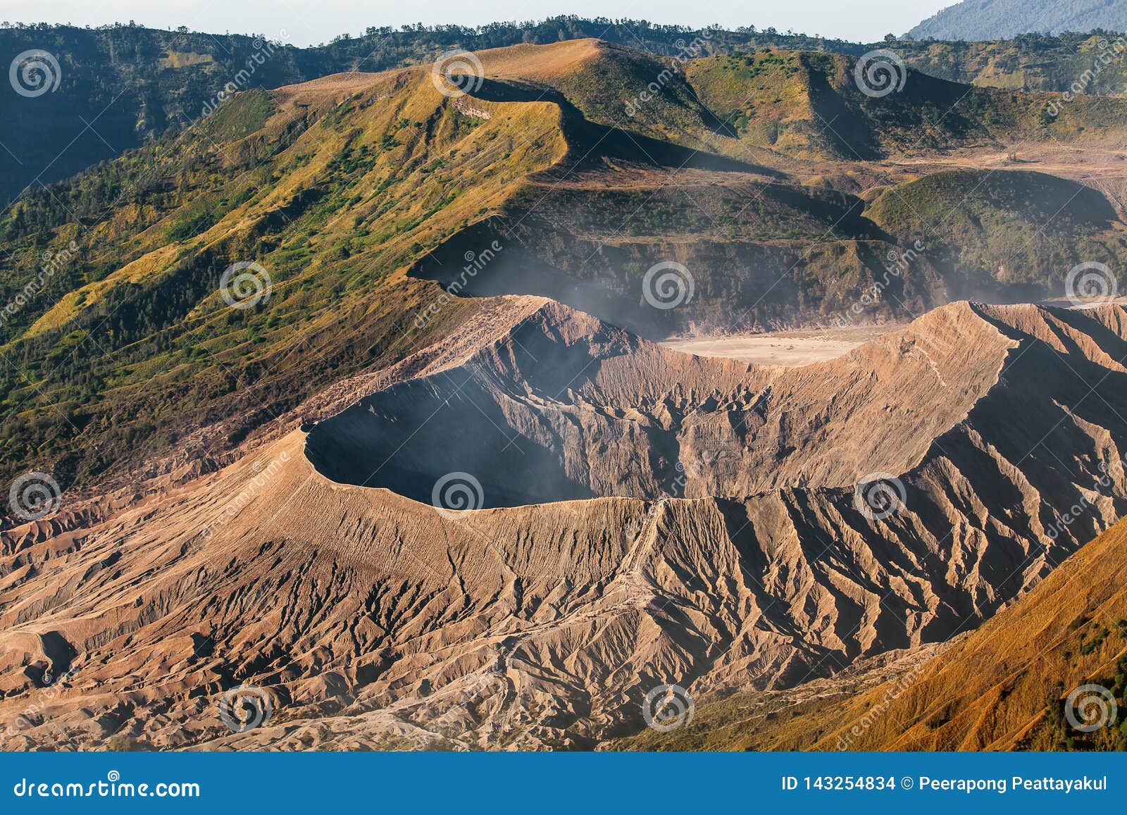 Mount Bromo Volcano (Gunung Bromo) during Sunrise from Viewpoint on ...