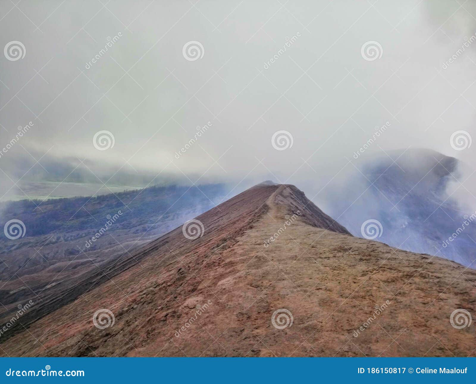 Mount Bromo Volcano, Java, Indonesia Stock Image - Image of java, path ...