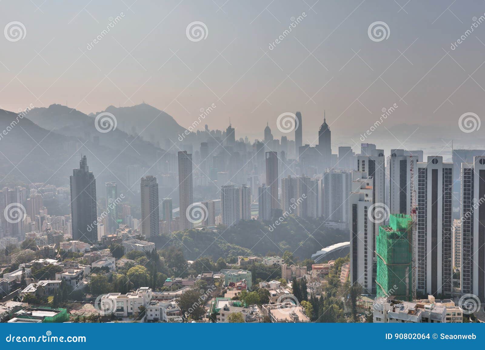 The Mount Butler View of Hong Kong Stock Photo - Image of happy ...
