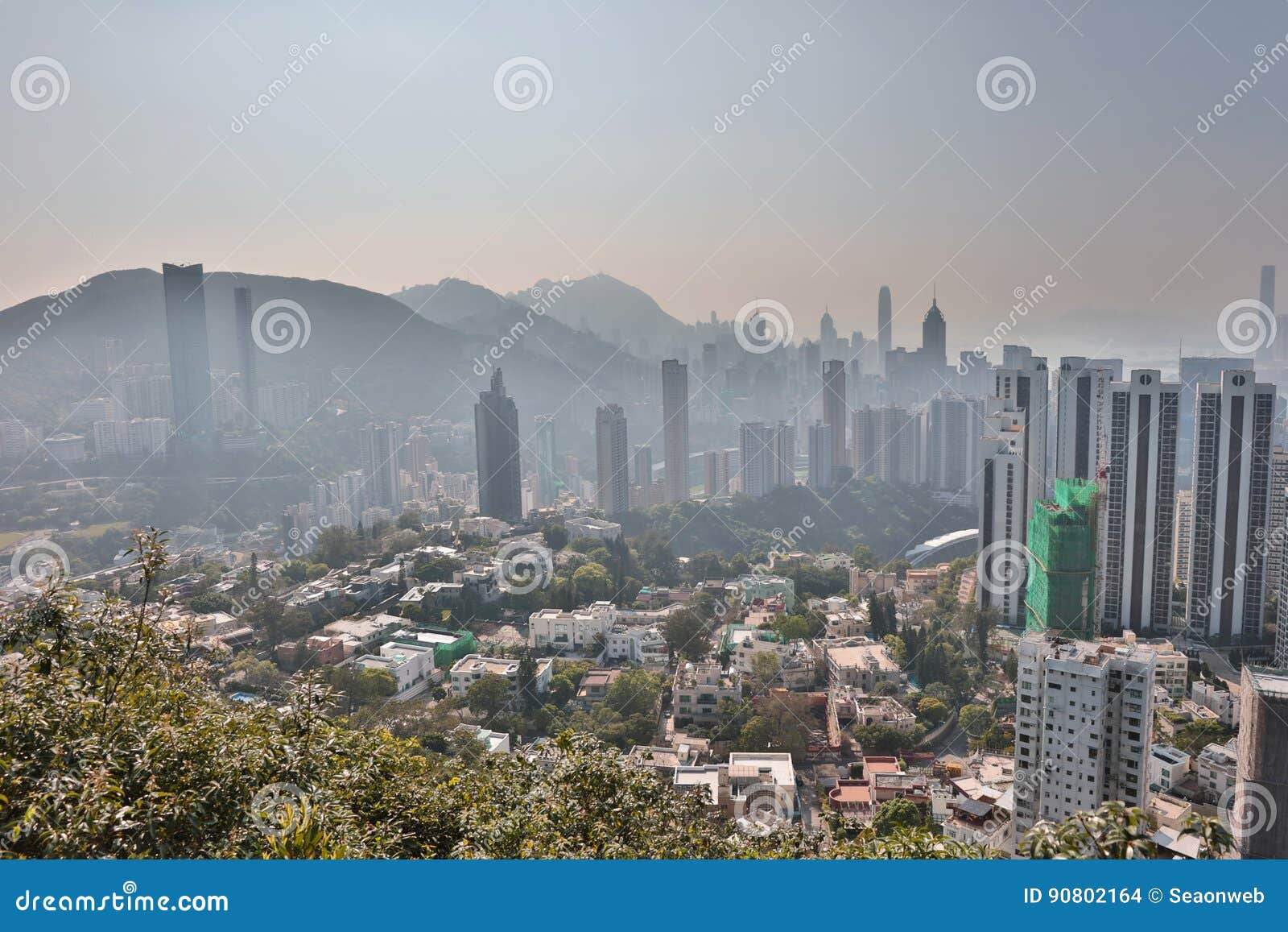 The Mount Butler View of Hong Kong Stock Photo - Image of happy, island ...