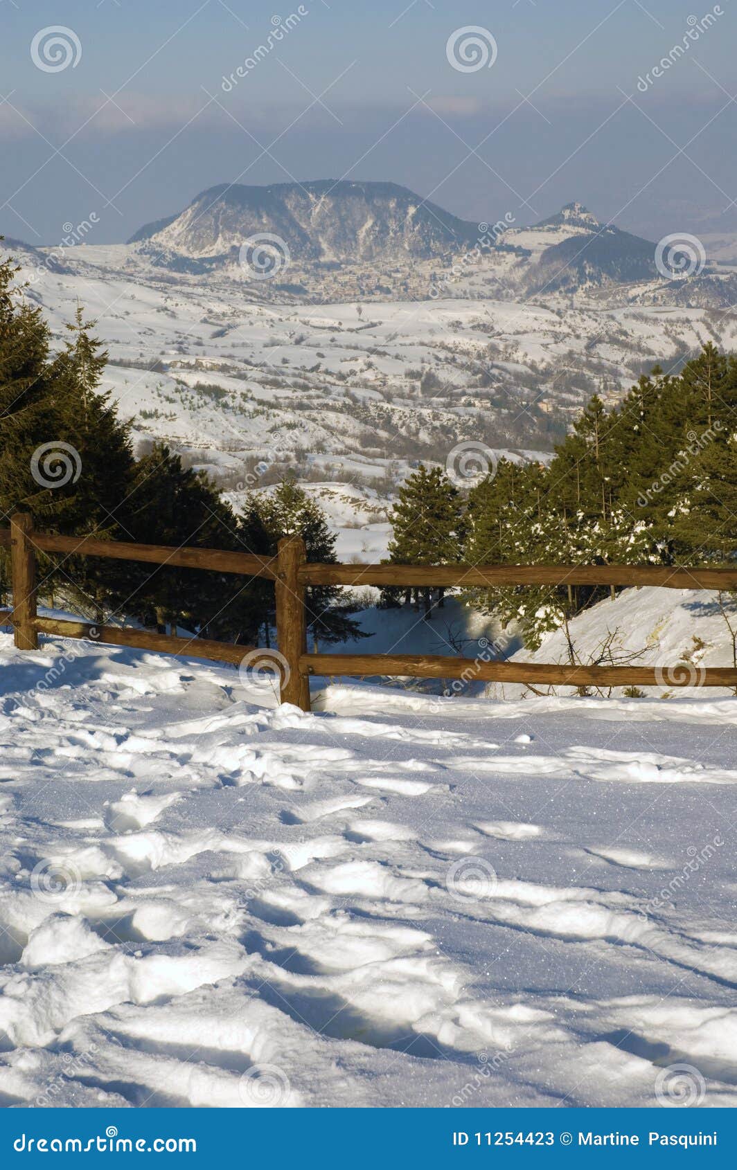 Mount Carpegna stock image. Image of pesaro, italy, winter - 11254423