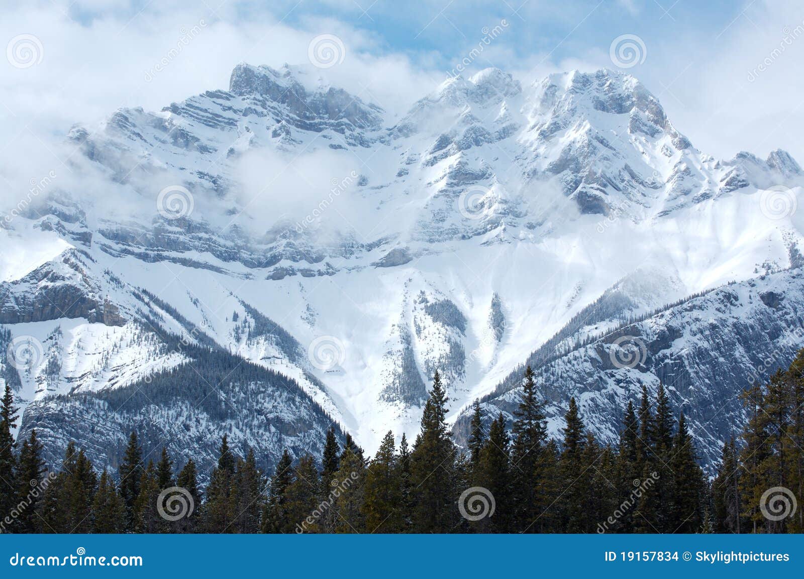 Mount Cascade stock photo. Image of canada, rockies, alpine - 19157834