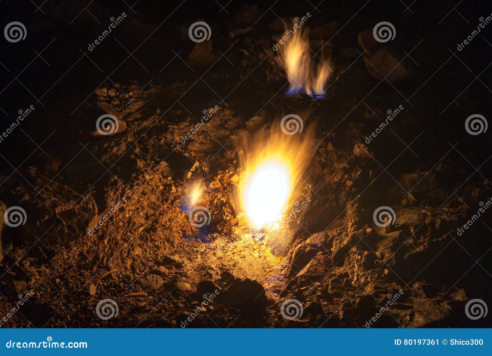Mount Chimera, Eternal Flames in Ancient Lycia Turkey Stock Image ...