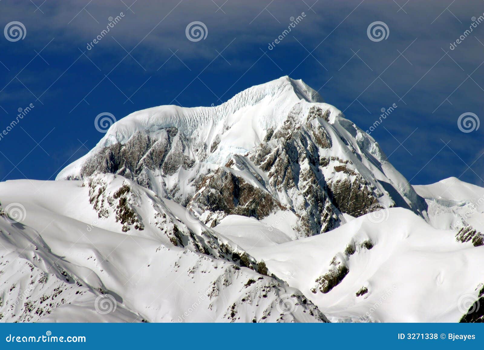 Mount Cook stock photo. Image of cold, cook, snow, mountain - 3271338