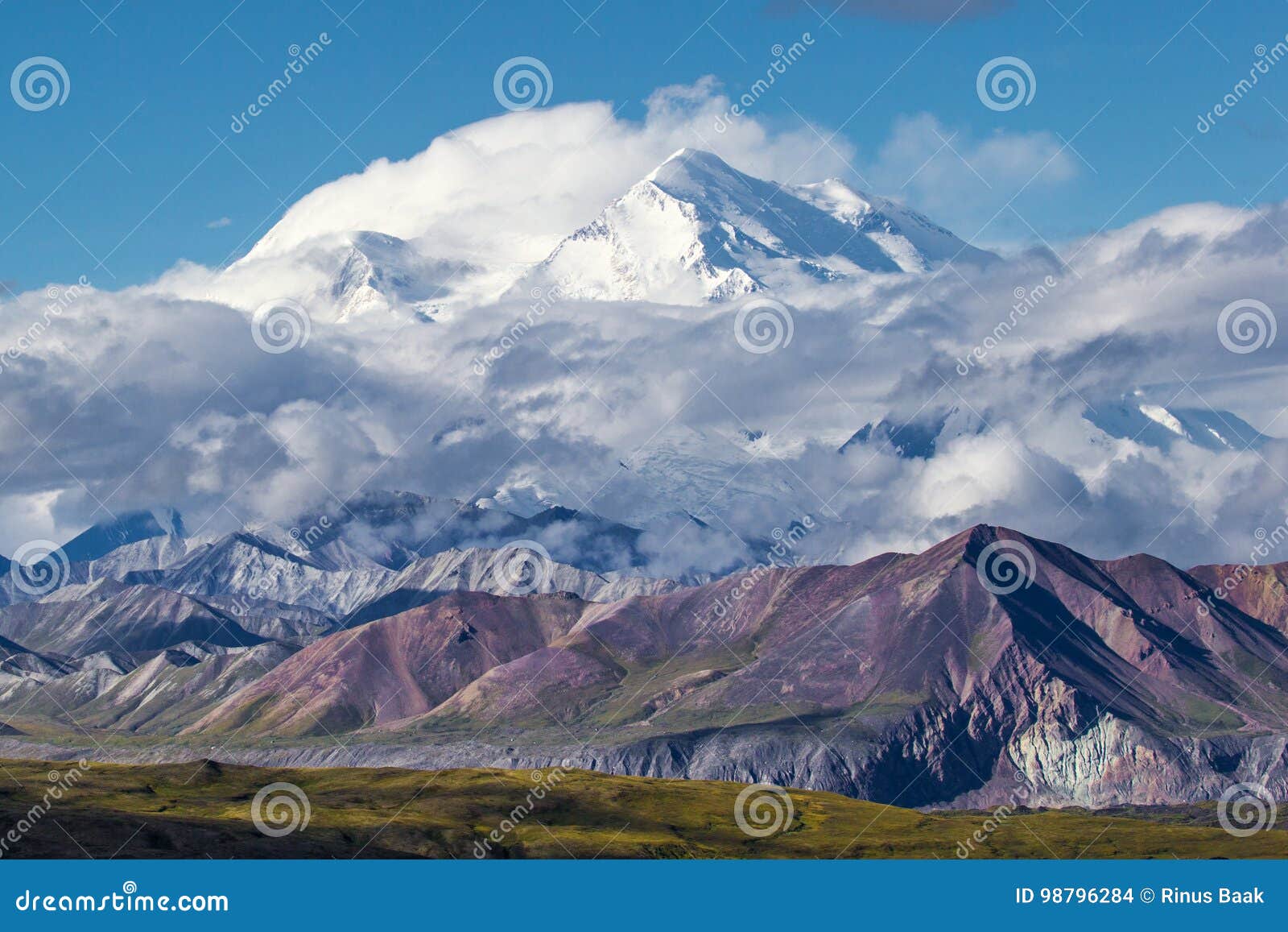 Mount Denali stock photo. Image of preserve, cloud, national - 98796284