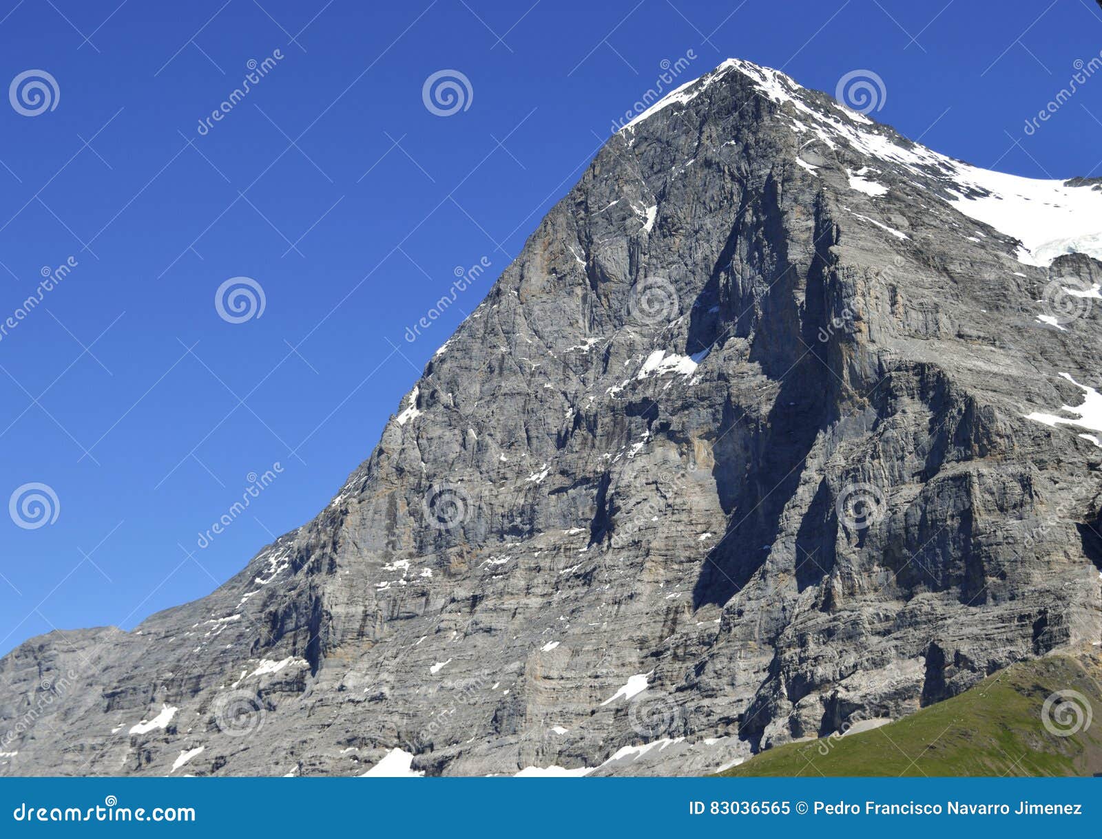 Mount eiger Swiss Alps stock image. Image of scenery - 83036565