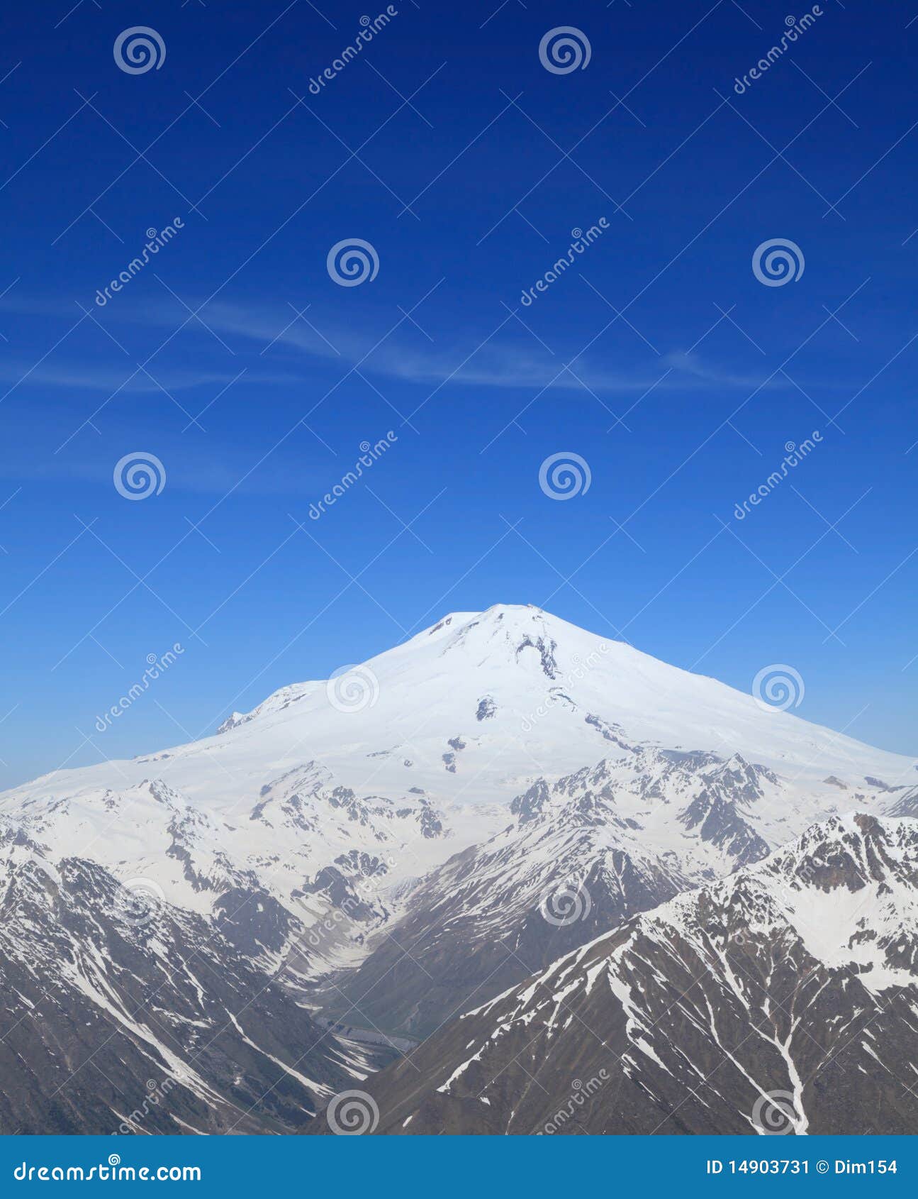 Mount Elbrus stock image. Image of glacier, white, caucasus - 14903731
