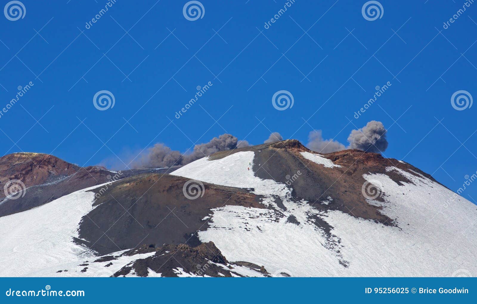 Mount Etna Erupts in Spring Stock Image - Image of atop, lava: 95256025
