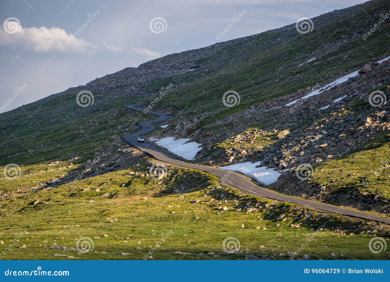 Mount Evans Road stock image. Image of mount, summit - 96064729