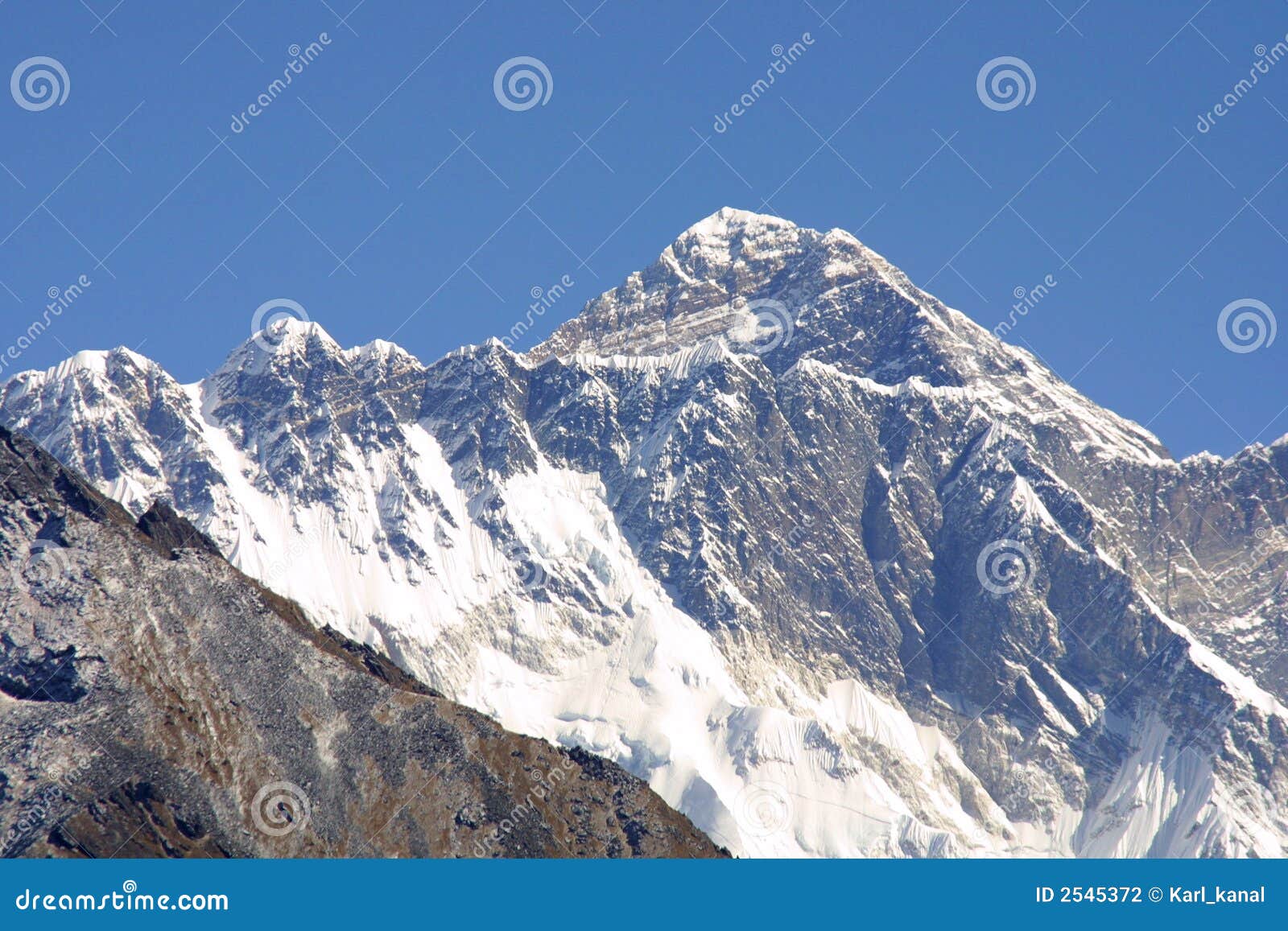 Mount Everest 8848 M stock photo. Image of maximum, bright - 2545372