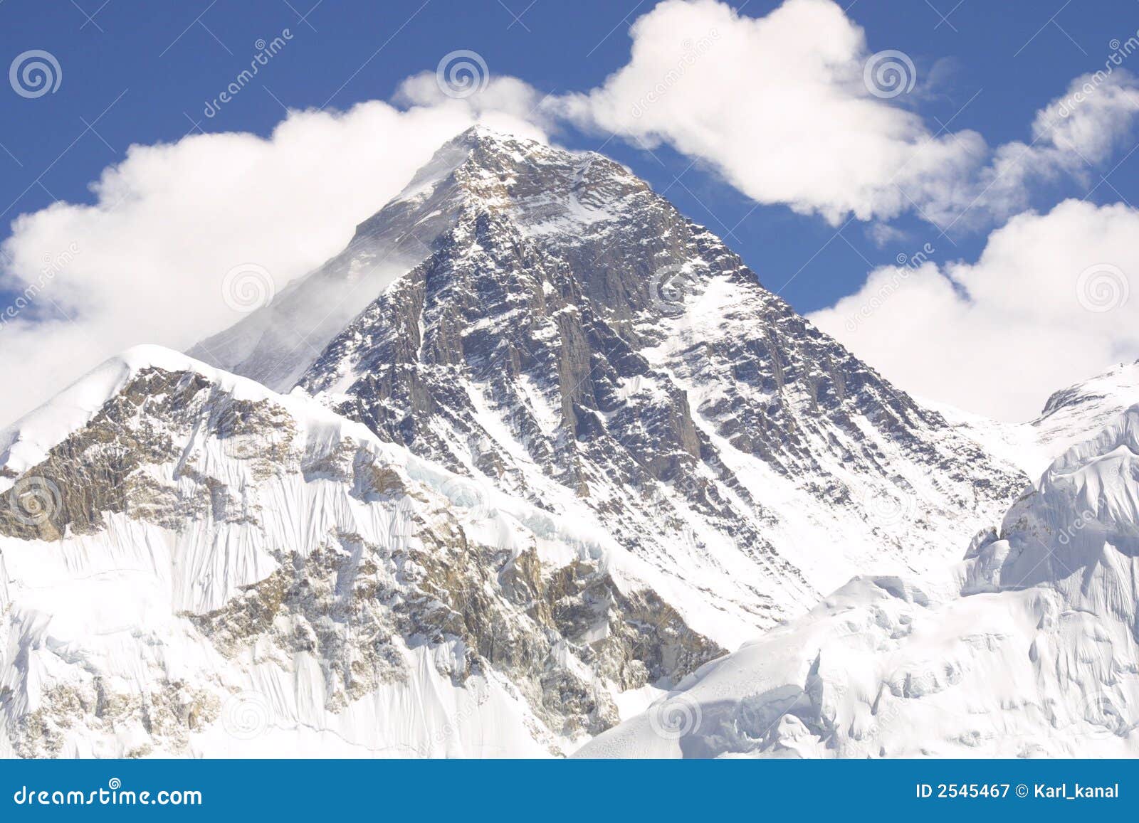 Mount Everest 8848 M stock image. Image of height, bright - 2545467