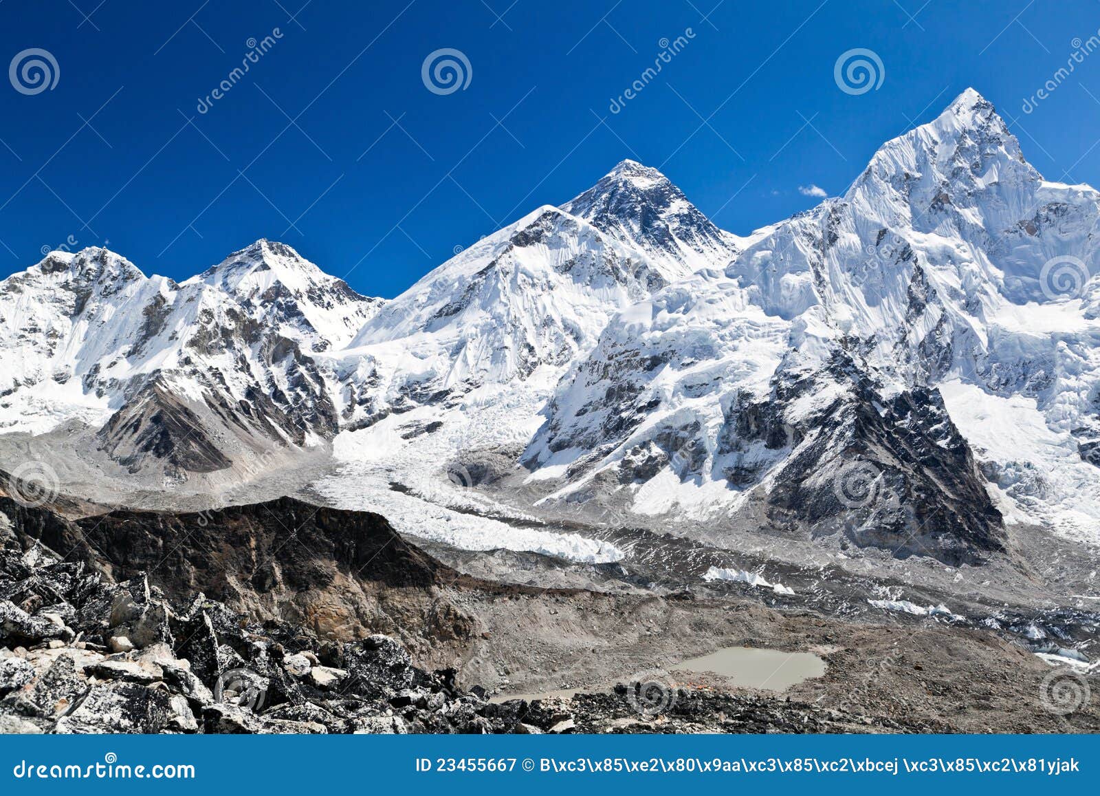 Mount Everest View in Himalayas, Nepal Stock Image - Image of himalaya ...