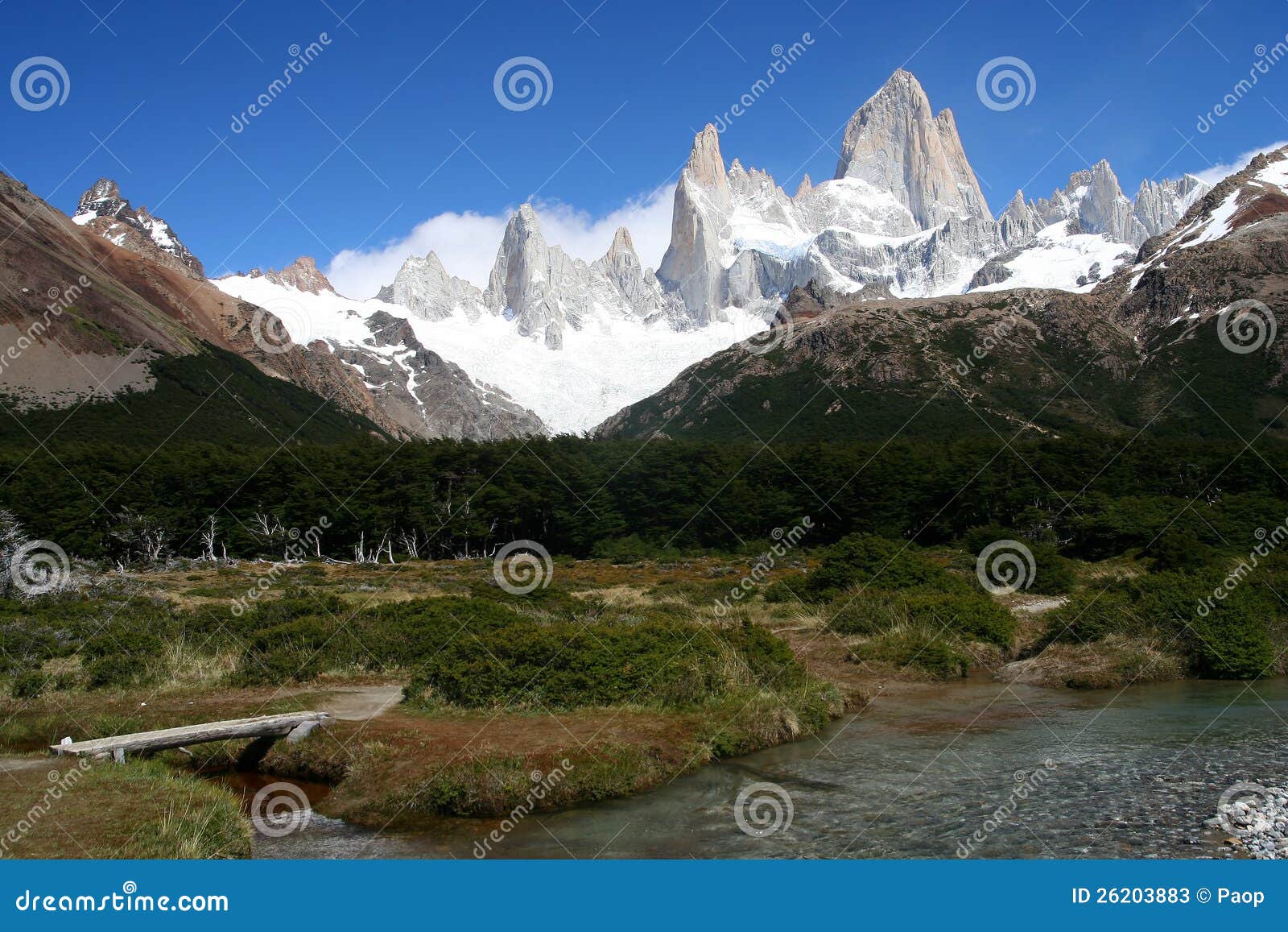 Mount Fitz Roy stock image. Image of high, cold, beauty - 26203883