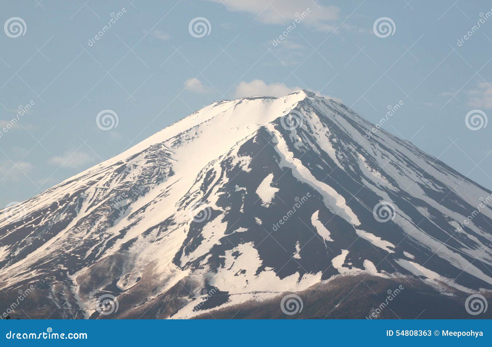 Mount Fuji. stock image. Image of winter, blue, traveler - 54808363