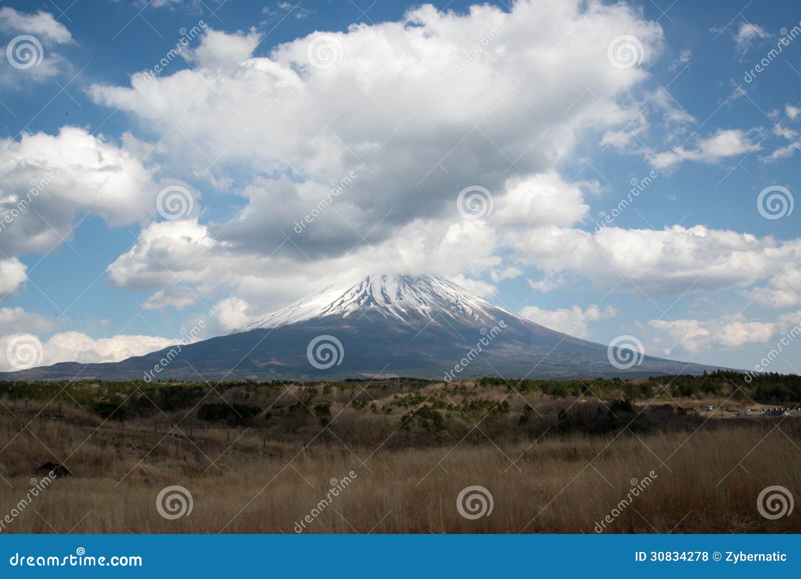 Mount Fuji on Cloudy Day stock photo. Image of scenic - 30834278