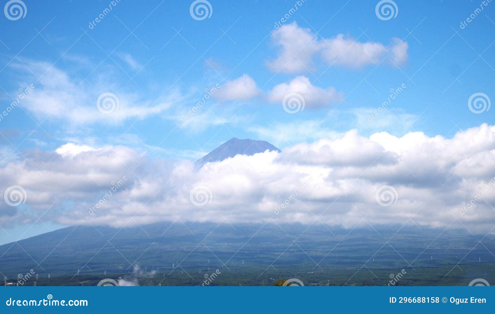 Mount Fuji on a Cloudy Day, Japan Stock Photo - Image of tourist ...