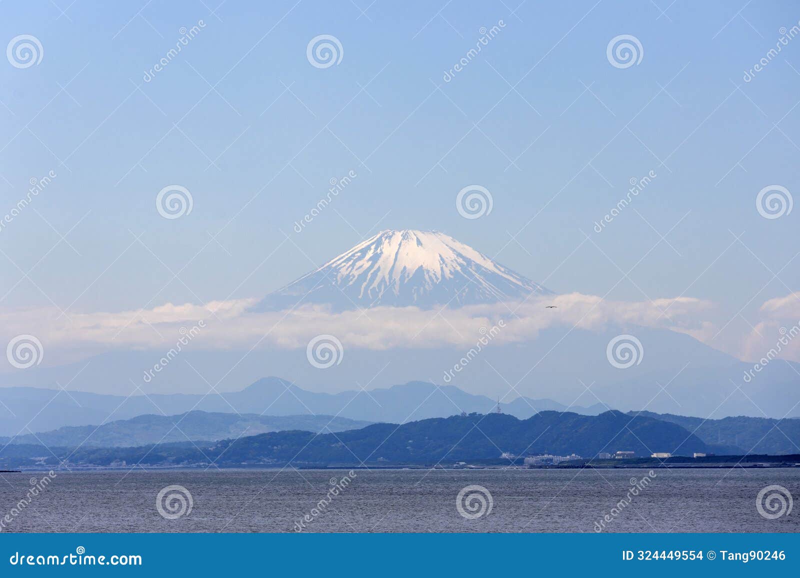 Mount Fuji from Enoshima, Japan Stock Photo - Image of outdoor, water ...