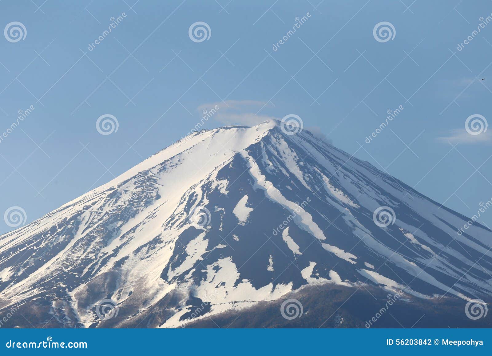 Mount Fuji. stock photo. Image of peak, volcano, landscape - 56203842