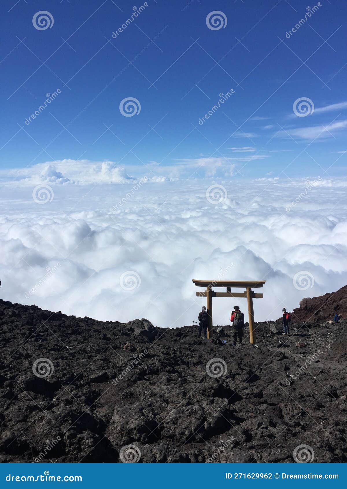 Mount Fuji gate editorial photography. Image of rock - 271629962