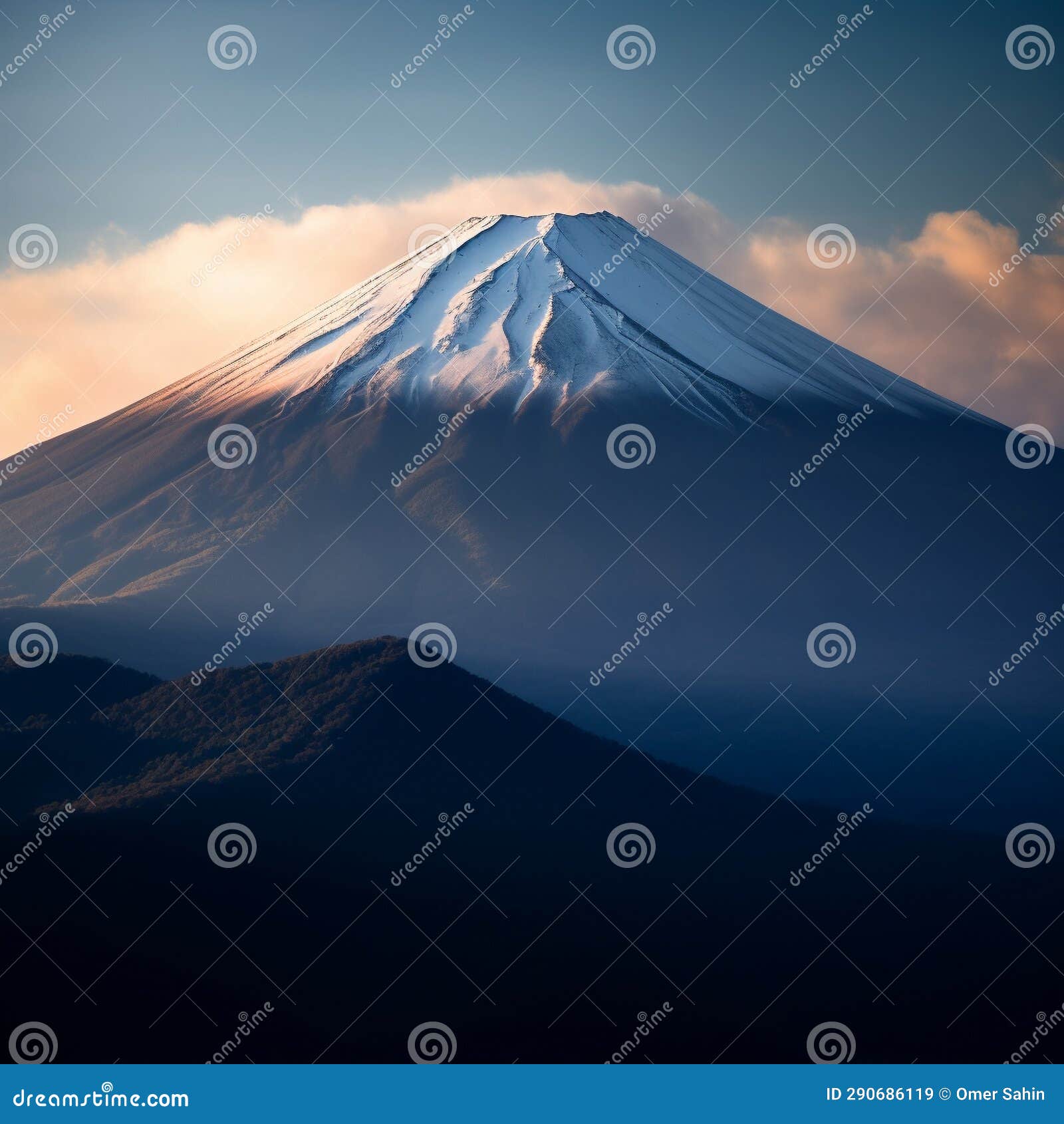 Mount Fuji Iconic Photograph of a Stunning Mountain in Japan Stock ...