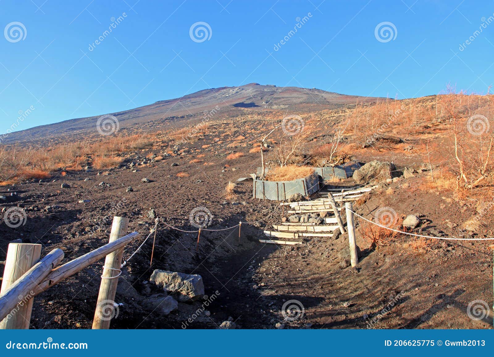 Mount Fuji in Japan stock image. Image of elevation - 206625775